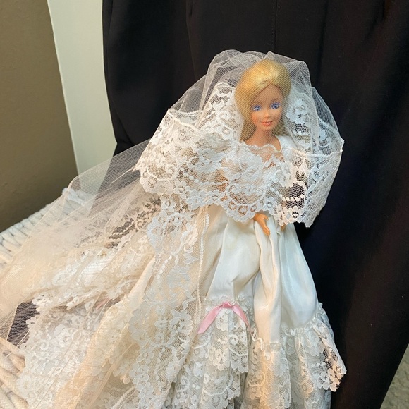 Barbie | Toys | Barbie Bridal Doll With White And Pink Lace | Poshmark